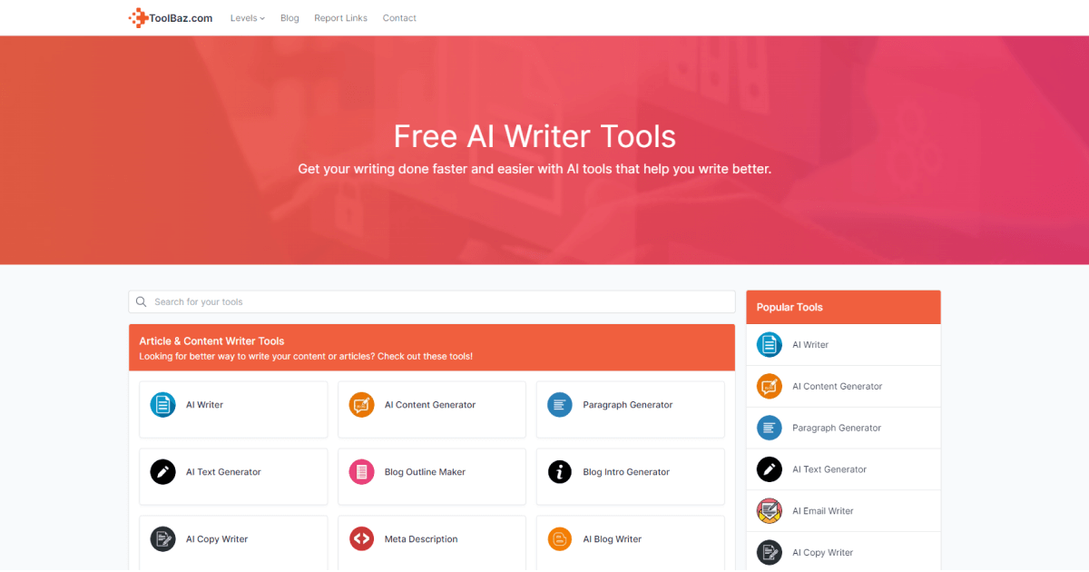 Unlock Your Writing Potential with Toolbaz AI: Free and Distinctive ...