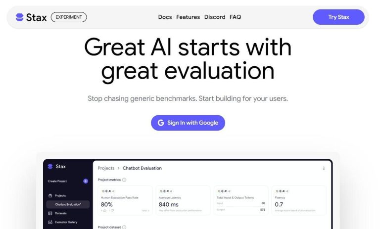 Google Stax: Advanced LLM Evaluation Tool - AI Toolchest